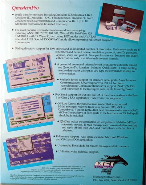 Qmodempro Box By Mustang Software Inc 1992 R Vintagecomputing