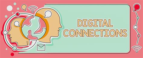Text Caption Presenting Digital Connections Conceptual Photo Virtual
