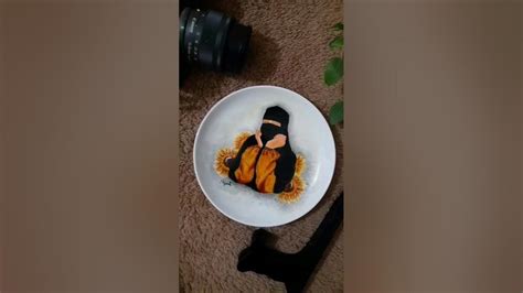 أول تجربة رسم على صحن 😍 Youtube