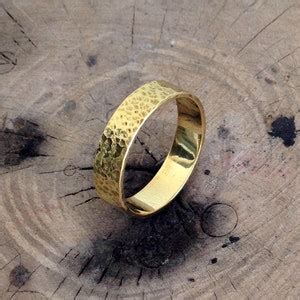 Mens Wedding Band Hammered Mens Ring Anniversary Ring For Man 14