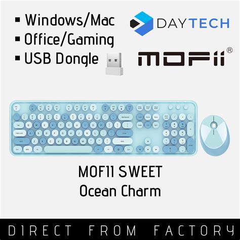 [sg Stock] Wireless Keyboard Mouse Set With Usb Dongle By Mofii N520