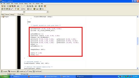 Sop Info Membuat Garis Segitiga Persegi Dengan OpenGL