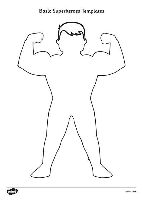Basic Superhero Templates Download Printable Pdf Templateroller