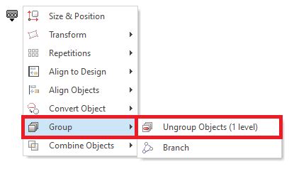 Block Editing Group Objects