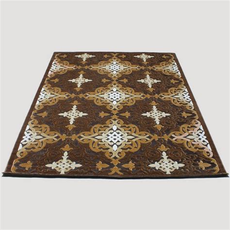 فرش ابریشمی ماشینی کرامتیان؛ پلی استر درخشان شیک زیبا Carpet آراد برندینگ
