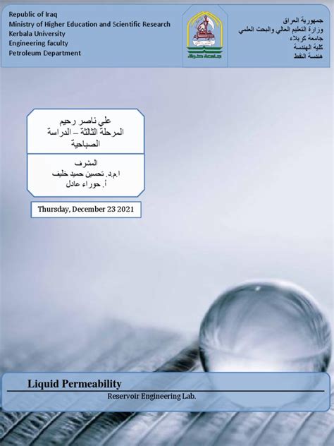 Liquid Permeability Pdf Permeability Earth Sciences Physical