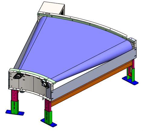 Modular Curve Conveyor For Flexible Material Handling In Special Module Division