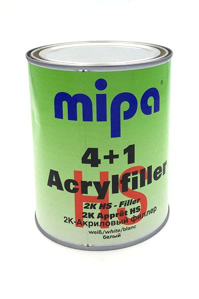 Autozubehör Online - Mipa 4+1 Acrylfiller HS Weiß