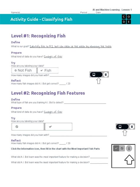 Activity Guide Lesson 1 Introduction To Machne Learning Classifying