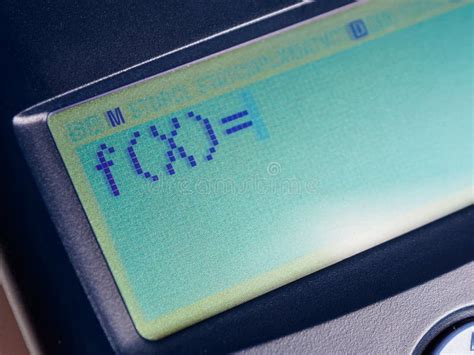 Calculator Screen Displaying A Function Sign Math Calculation Symbol