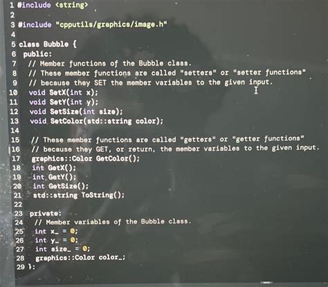 In This Problem You Will Use The Bubble Class To