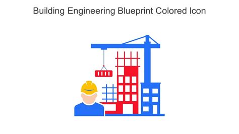 Building Engineering Blueprint Colored Icon In Powerpoint Pptx Png And Editable Eps Format Ppt