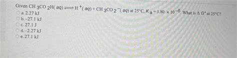 solved calculate a gº for h₂o g o₂ g h₂o₂ g at 599 9