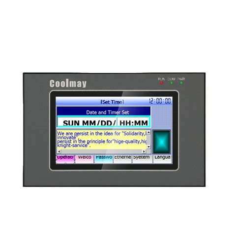 Small Size Lcd Touch Panel Plc Controller Built With Ad Analog Inputs For Ma For Industry