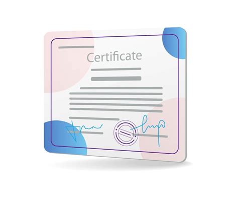 Premium Vector Flat Isometric 3d Illustration Abstract Certificate Concept