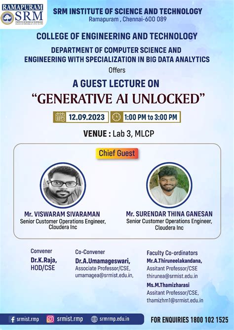 Generative Ai Unlocked Srm Ramapuram Srmist Ramapuram