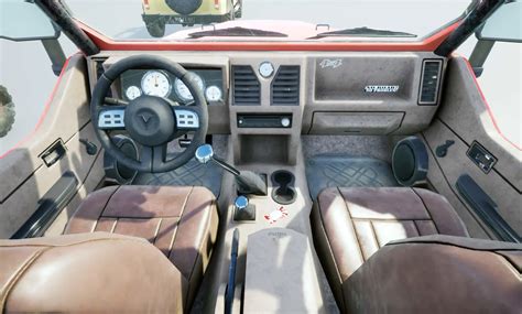suv 4x4 vehicle rigged for ue4 flippednormals