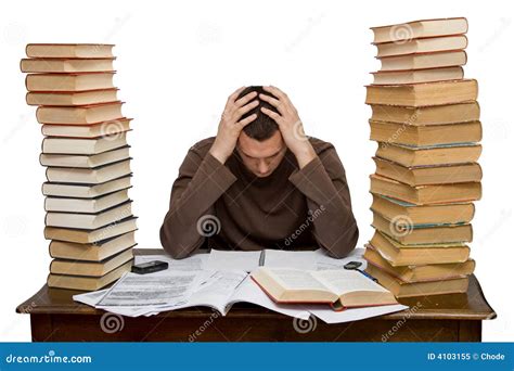 Hard Working Man Stock Image Image Of Depressed Learn