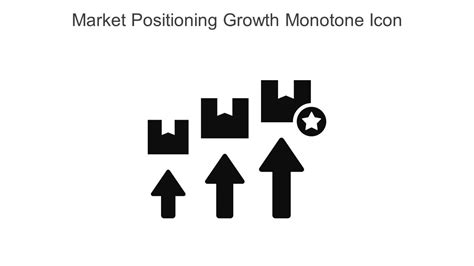 Market Positioning Growth Monotone Icon In Powerpoint Pptx Png And