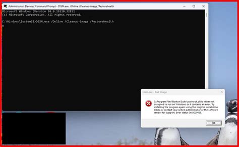 Norton Aswhook Dll Errors On Windows 11 Using Dism Command Norton 360 For Windows Norton