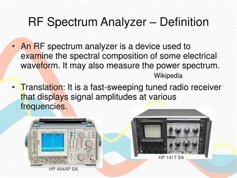 Ppt Spectrum Analyzers And Network Analyzers The Whats Whys And Hows Powerpoint