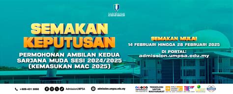 Umpsa Admission Home