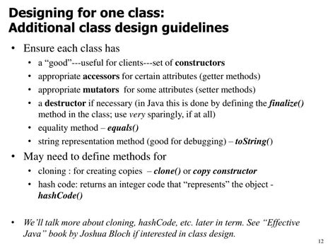 ppt class design i class attributes and methods powerpoint