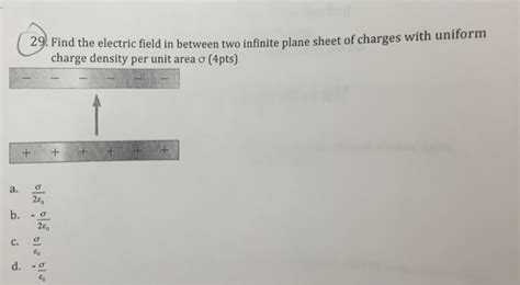 Solved Find The Electric Field In Between Two Infinite Plane