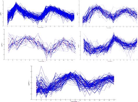 Cluster Profile Plots For Yeast Cell Cycle Data Set Obtained By The Download Scientific Diagram