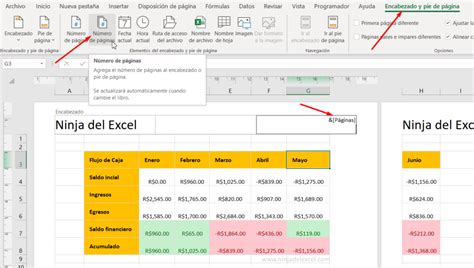 Encabezado En Excel Documentos Personalizados Ninja Del Excel