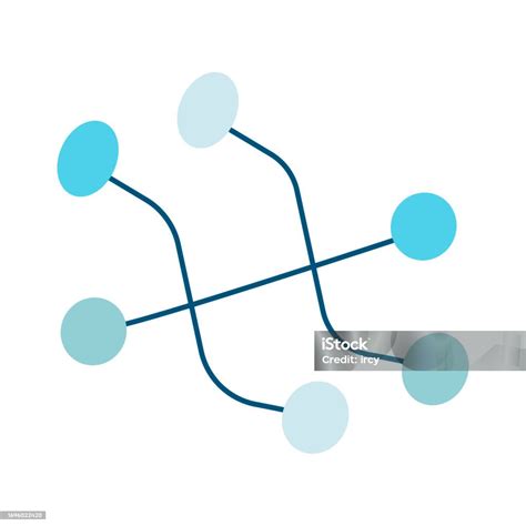 Illustration Des Nervenzellenvektors Künstliches Neuronales Netz T Stock Vektor Art Und Mehr