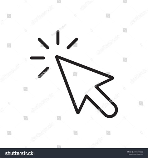 Cursor Mouse Pointer Icon Vector Illustration Stock Vector Royalty Free Shutterstock