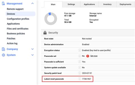 Remotely Resetting Device Passcode Miradore