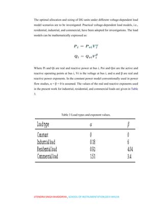 OPTIMAL PLACEMENT OF DISTRIBUTED GENERATION PDF Power And Energy Industry Industries