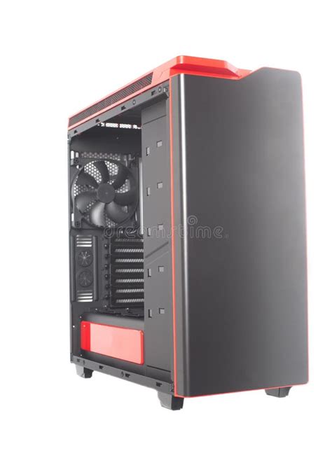 Desktop Empty Computer Case PC With Coolers Fan Stock Photo Image Of Device Data 115760292