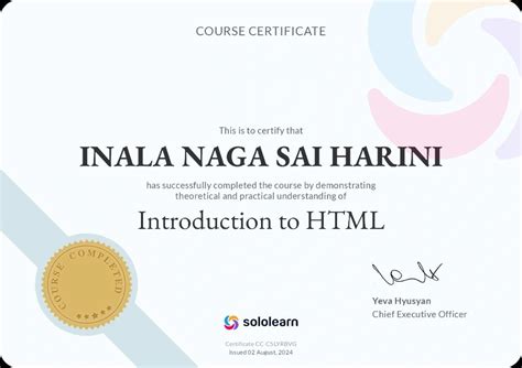 Harini Inala On Linkedin Learning Webdevelopment Html Sololearn