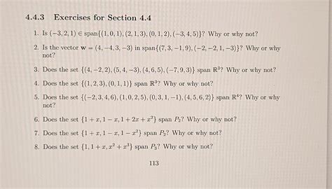 solved 1 is −3 2 1 ∈span{ 1 0 1 2 1 3 0 1 2 −3 4 5