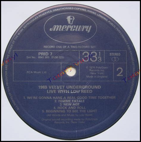 Totally Vinyl Records Velvet Underground 1969 Velvet Underground