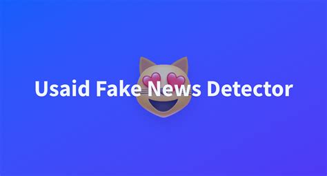 Usaid Fake News Detector A Hugging Face Space By Usaid123
