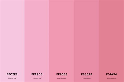 25 Best Pink Color Palettes With Names And Hex Codes Creativebooster Color Palette Pink