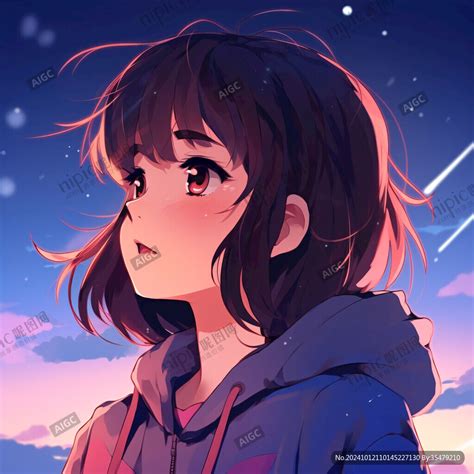Ai创作图星空下的少女 少女头像插画 青春风少女插画 漫画女孩插画 板绘少女插画 日系少女插画 女学生夕阳下插画 少女漫画封面 板绘少女 插画少女 少女插画插图 动漫女孩子 女学生唯美插画