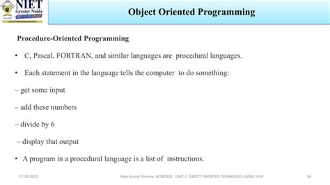 Object Oriented Programming Using Java Ppt Programming Languages