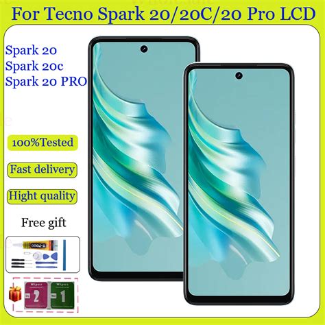 Original For Tecno Spark 20 Spark 20c Spark 20 Pro Lcd Display Touch Screen Replacement Shopee