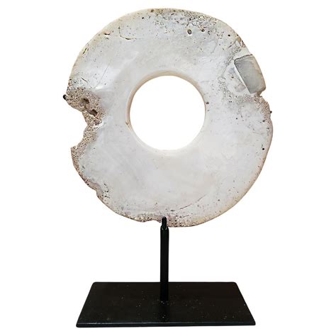Stone Disk From Indonesia Mounted For Sale At 1stdibs