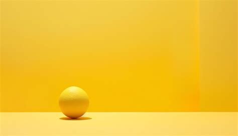 Premium Photo Minimalist Yellow Background