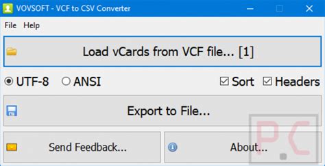 Vovsoft VCF To CSV Converter Free License Code 2025