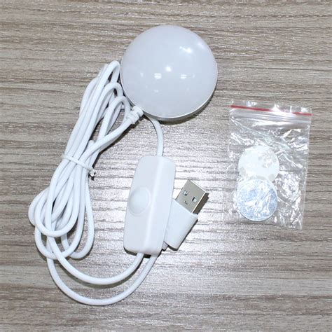 1Pcs Portable USB Powered LED Night Light Desk Book Reading Ceiling Lamp For Camping Emergency