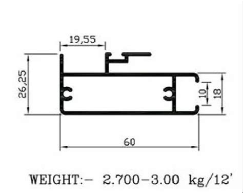 15 Feet 60mm Aluminium Interlocking Sections For Construction At ₹ 280 Kg In Bharuch