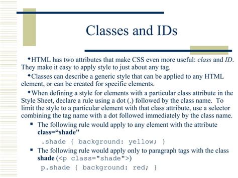 Cascading Style Sheets CSS Tutorial PPT