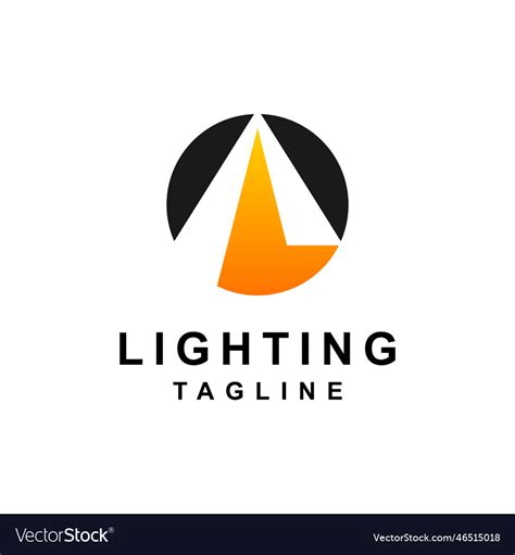 Lighting Logo With Letter L Concept Royalty Free Vector